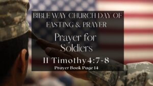 Church Wide Fasting and Prayer - Bible Way Church of Washington DC